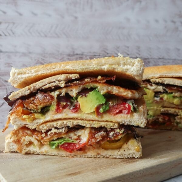 The Ultimate Vegan Club Sandwich