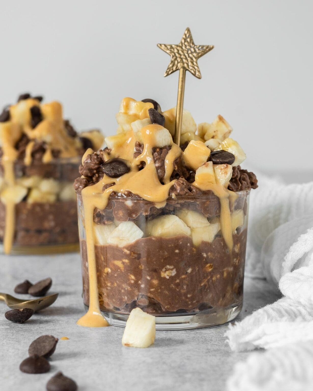Chocolate Peanut Butter Bircher (Quick Recipe!)