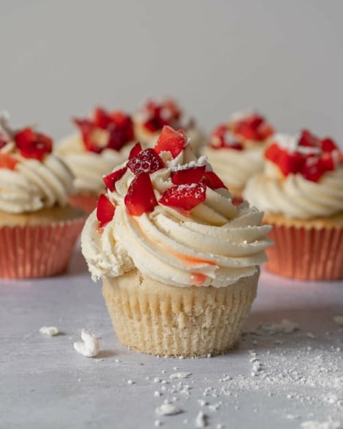 Strawberry Eton Mess Cupcakes (Easy Vegan Recipe!)